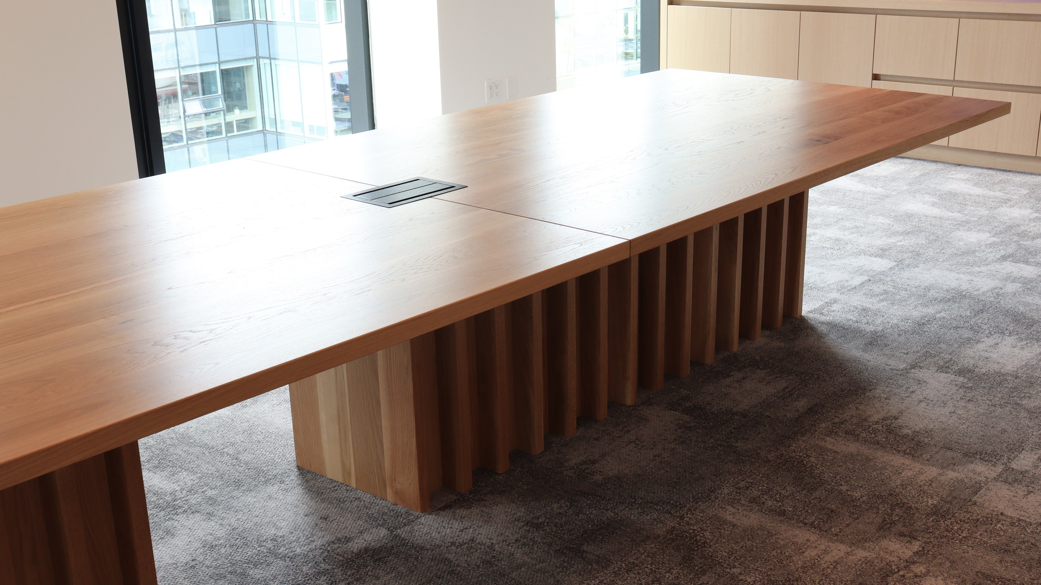 35-Foot Long Conference Table | Made to Order and Installed – Union Wood Co